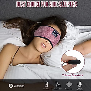 MUSICOZY Sleep Headphones Bluetooth Headband Wireless Music Headband Headphones, Earbuds IPX6 Waterproof for Side Sleepers Women Men Workout Running Insomnia Travel Yoga Cool Gadgets Unique Gift 2 Pcs