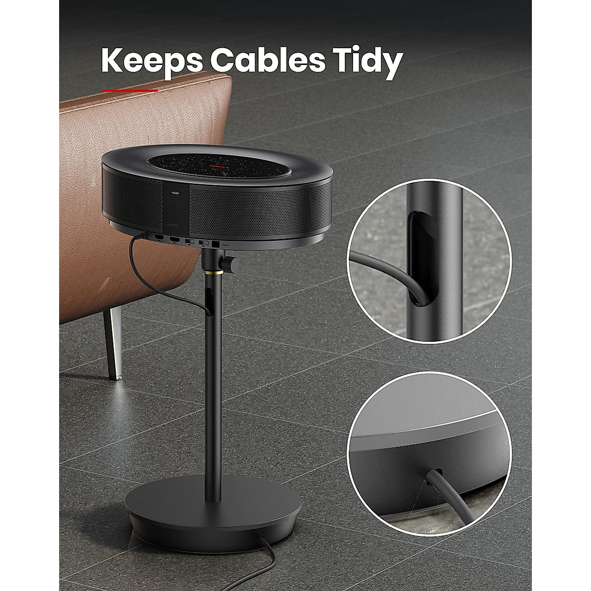 NEBULA Cosmos Laser 4K Projector with Nebula Projector Lightweight and Adjustable 3-ft Floor Stand