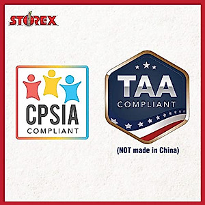 Storex Active Tilt Stool – Ergonomic Seating for Flexible Office Space and Standing Desks, Adjustable 12-24 Inch Height, Red (00324U01C)