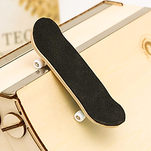 AMISLABTOYS Wood Finger Skateboard Professional Fingerboards Mini Skateboards for Fingers Adults and Teens,1pack 30mm*100mm