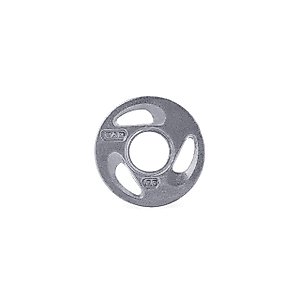 CAP Barbell 2-Inch Olympic Grip Weight Plates, Single, Gray, Various Sizes, 2.5 lb