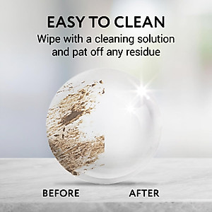 Impresa Quartz Pearl Beads Balls - 20 Pack - 6mm OD Clear Quartz Crystal Spacer Beads for Jewelry Making, Bracelets, Necklaces, and Crafts - 100% Quartz and No Impurities - Multipurpose Beads