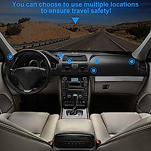 YiePhiot 3M Tape Magnetic Car Mount Compatible with Echo Auto, Car Accessories, Auto Mount pad Stick to Flat or Oblique Car face with 3M Tape, Universal Dashboard Car Mount