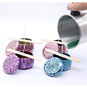 Aroparc Candle Making Pouring Pot 88oz, Large Double Boiler Wax Melting Pot, Dripless Pouring Pitcher Soy Wax Melter