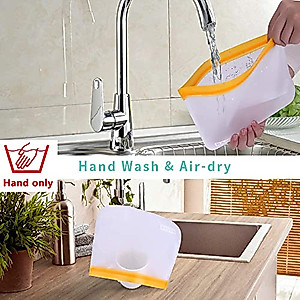 Reusable Storage Bags - 12 Pack Food Storage Bags(5 Ziplock Lunch Bags + 5 Reusable Snack Bags + 2 Leakproof Reusable Gallon Bags) BPA Free Freezer Ziplock Lunch Bags Leakproof Reusable Sandwich Bags