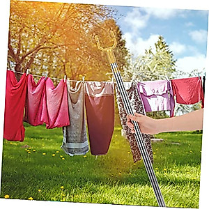 CRILSTYLEO 3pcs Clothes Rail Fork Closet Hangers for Clothes Decked Accessories Tool Hangers Garment Hook Pole Heads Clothes Pole Accessories Clothes Pole Replacement Forks Drying Pole Head