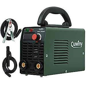 ARC Welder Mini, Cuwiny ARC200D 110v/220v IGBT Inverter Welding Machine, Maximum 140A MMA/Stick, Dual Voltage with High Frequency Duty Cycle Digital Display Welding.