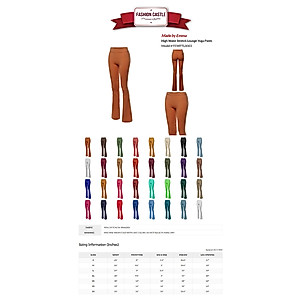 Made by Emma High Waist Stretch Lounge Yoga Pants Ruby L