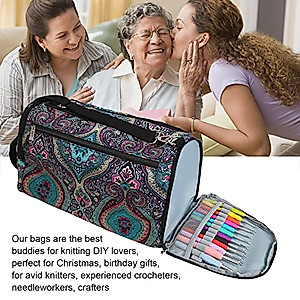 Crochet Bag - Knitting Yarn Organizer,Knitting Bag Organizer, Yarn Storage Bag for Organization, Large Capacity Crochet Tote Bag for Yarn Storage Suta