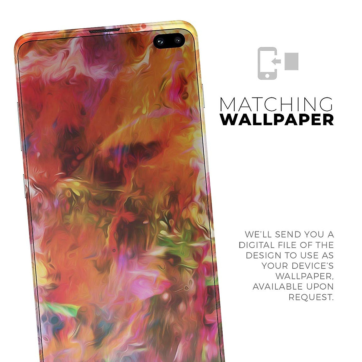 DesignSkinz Blurred Abstract Flow V2 Protective Vinyl Decal Wrap Skin Cover Compatible with The Samsung Galaxy S20 (Screen Trim & Back Glass Skin)