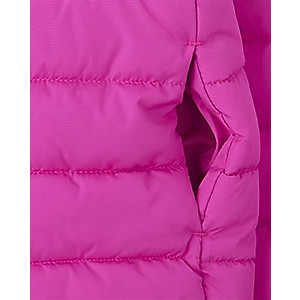 The Children's Place Girls' Medium Weight Puffer Jacket, Wind, Water-Resistant, Enchanted Pink, Small (5/6)