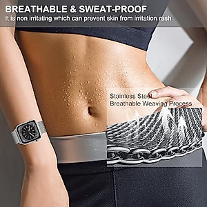 Pippia Milanese Loop with Magnetic Clasp Compatible with Apple Watch Band 38mm 40mm 41mm 42mm 44mm 45mm 49mm, Stainless Steel Mesh Metal Strap for iWatch Series 9 Ultra SE 8 7 6 5 4 3 2 1, Women Men