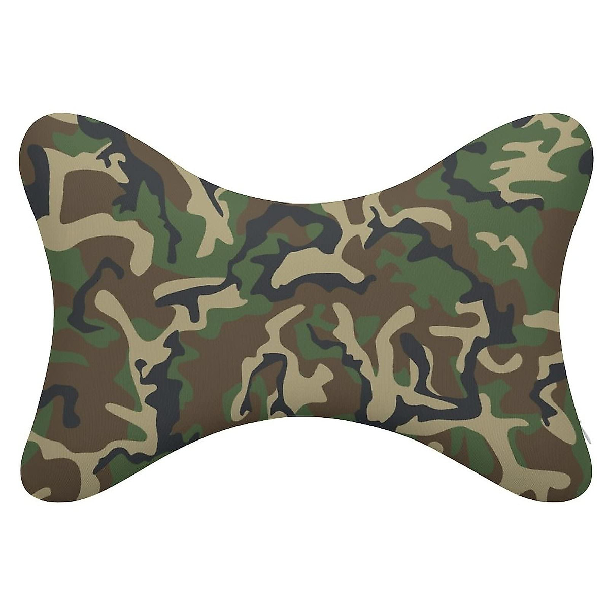 JZDACH Car Neck Pillow Memory Foam Head Rest Support Cushion Compatible with Army Classic Camouflage Pattern for Travel Car Seat, Boys Gaming Office Chair,Travel Portable Pillow