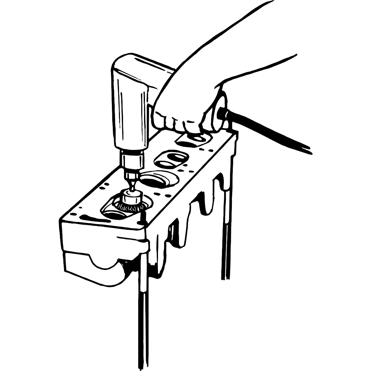 Lisle 14040 1" Wire End Brush
