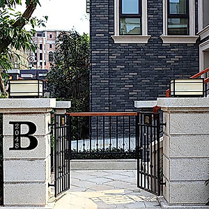 IWANTDIY Personalized Metal Name Sign - Outdoor Name Sign - Last Name Signs - Custom Metal Monogram Sign - Metal Signs - Family Name Sign - Split Letter Metal Sign - Name Wall Decor - Monogram Gifts