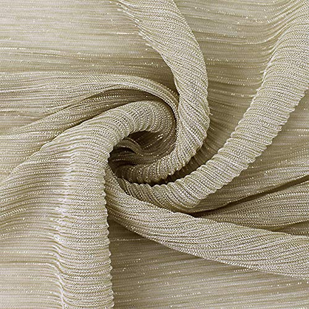 Lightweight Muslim Hijab Cap Solid Color Thick Silk Muslim Scarf (Gold 2)