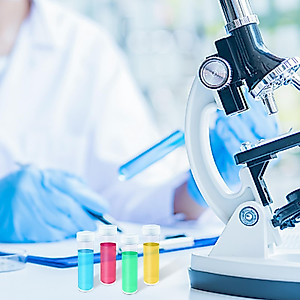 HAPY SHOP 50 Pieces 7 ML Plastic Vials with Screw Caps Lab Sample Vials with Lids Plastic Vials for Small Items