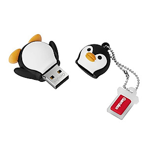GARRULAX USB Flash Drive, 8GB / 16GB / 32GB USB 2.0 Updated Waterproof USB Memory Stick Date Storage Pendrive Thumb Drives (32GB, Cute Penguin)