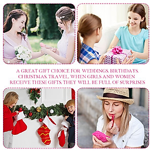 30 Pcs Compact Mirrors Bulk Pink Rose Bridal Wedding Shower Party Favors Flower Makeup Mirror Handheld Pocket Foldable Guest Women Bridesmaids Gifts Travel Breast Cancer Awareness Christmas Supplies