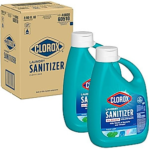 Clorox Laundry Sanitizer, Kills 99.9% of Odor-Causing Bacteria on Laundry, 80 Fl Oz, Pack of 2