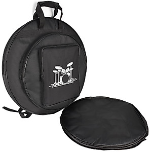 Tosnail 22" Cymbal Gig Bag with Carry Handle, Durable Shoulder Straps and Double Pockets, Great for Dust-Proof Storage