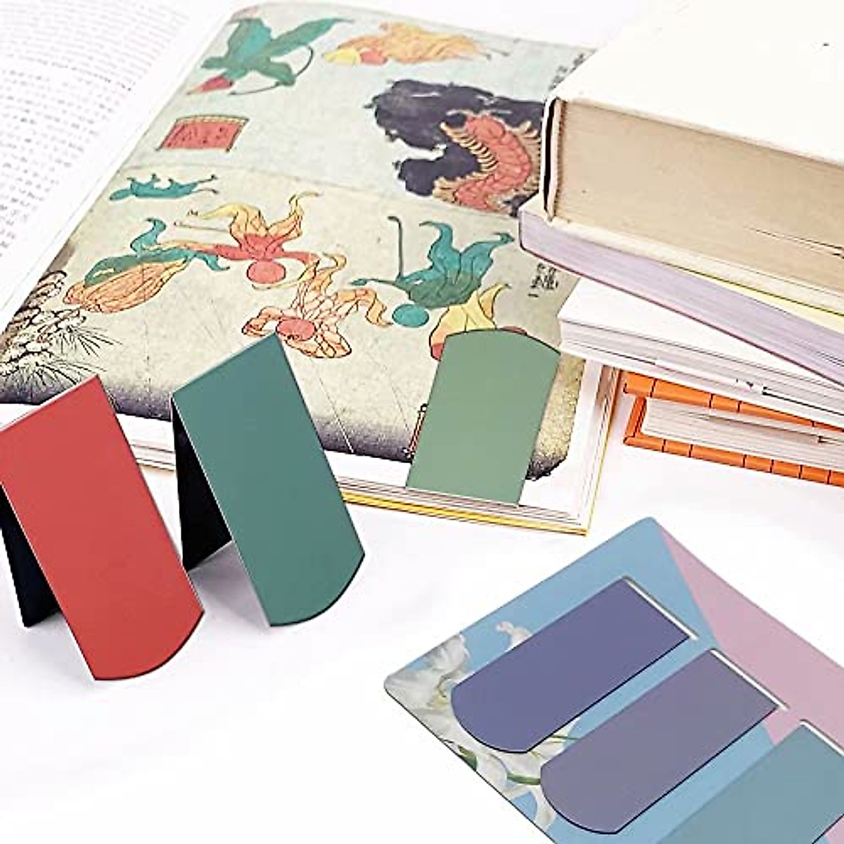 12PCS Magnetic Bookmarks - Magnet Page Markers Page Clips Assorted Book Markers Set for Students Teachers Reading, and Book Lovers