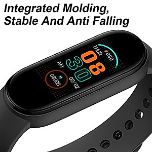 SPORTIMES Suitable for MI Band 5&6, 3 Pieces soft silica gel to replace the watchband, Adjustable Replacement Sports strap.