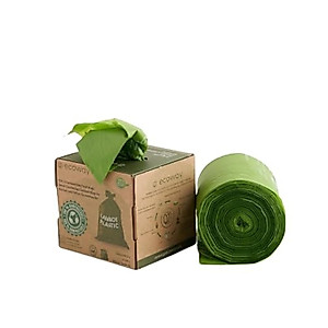 Pack of 100 Ecoway Compostable Garbage Bags | Trash Bags | Bin Liners | Litter Bags | Biodegradable Bags | Eco-friendly Bags | Environmentally Friendly Bags | Disposal Bags