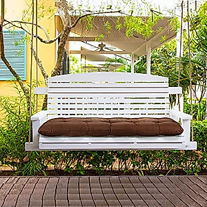 Famvos Tufted Bench Cushions for Patio Furniture, 44x19 inches Outdoor Patio Swing Cushions for Indoor/Outdoor Loveseat Chairs