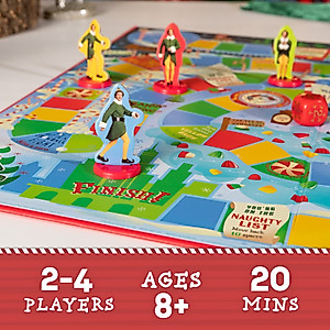Paladone Buddy The Elf Game - 2-4 Players - Ages 8+ - Christmas Board Game Officially Licensed Elf Movie Merchandise
