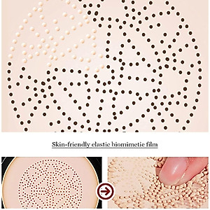 Mushroom Head Air Cushion BB Cream,Concealer Lasting Nude Makeup Moisturizing Pigment CC Liquid Foundation, Even Skin Tone Makeup Base Primer（Natural）