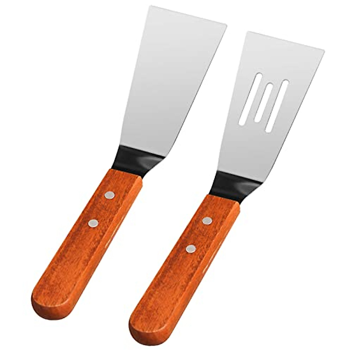 VEVOR Stainless Steel Griddle,32" X 17" Universal Flat Top Rectangular Plate, BBQ Charcoal/Gas Grill with 2 Handles and Grease Groove with Hole，Grills for Camping, Tailgating and Parties