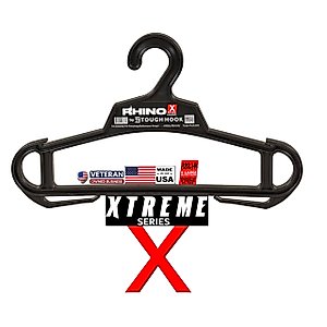 Tough Hook Rhino Xtreme Hanger, Black, Heavy Duty, 200 lb Capacity, Triangular, ABS Resin