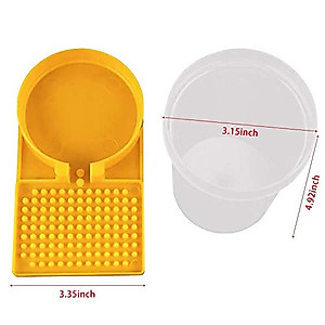 2 Pack Bee Water Feeder Beehive Bee Feeder Beekeeping Water Dispenser Honey Feeder Honey Beehive Entrance Feeder Bee Drinking Honey Beekeeping Equipment