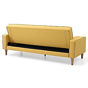Glory Furniture Futon Sofa Bed, Yellow