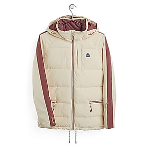 Burton Womens Keelan Jacket, Creme Brulee/Rose Brown, Large