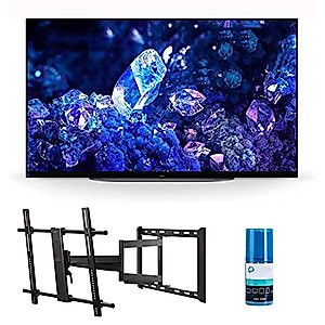 Sony XR48A90K 48" 4K Bravia XR OLED High Definition Resolution Smart TV with a Walts TV Full Motion Mount for 43"-90" TV's and Walts HDTV Screen Cleaner Kit (2022)