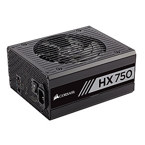 Corsair HX Series HX750 750 W 80 Plus Platinum Full Modular 1 x 135 mm Fan ATX Power Supply Unit - Black
