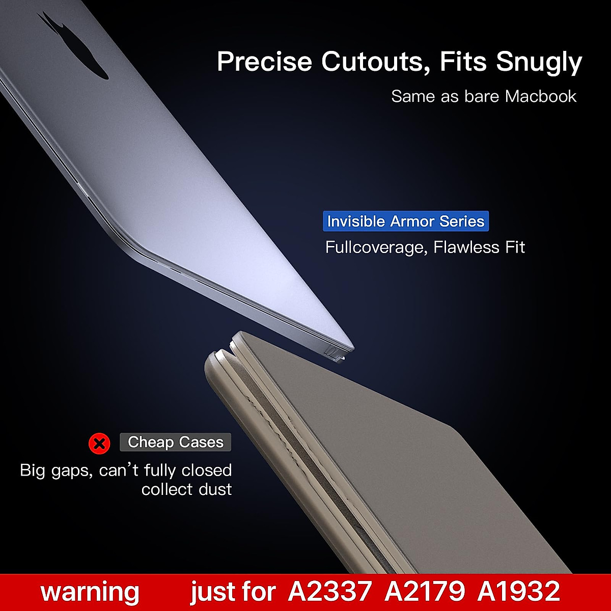 Soonjet Compatible with MacBook Air 13 inch Case & Black Wireless Mouse