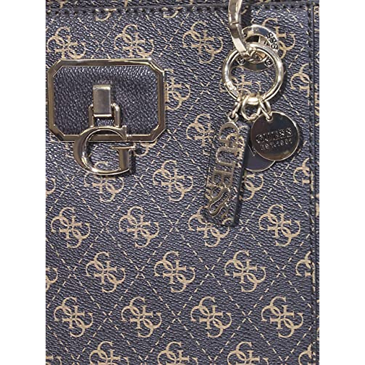 GUESS Noelle Small Elite Tote, Brown Logo