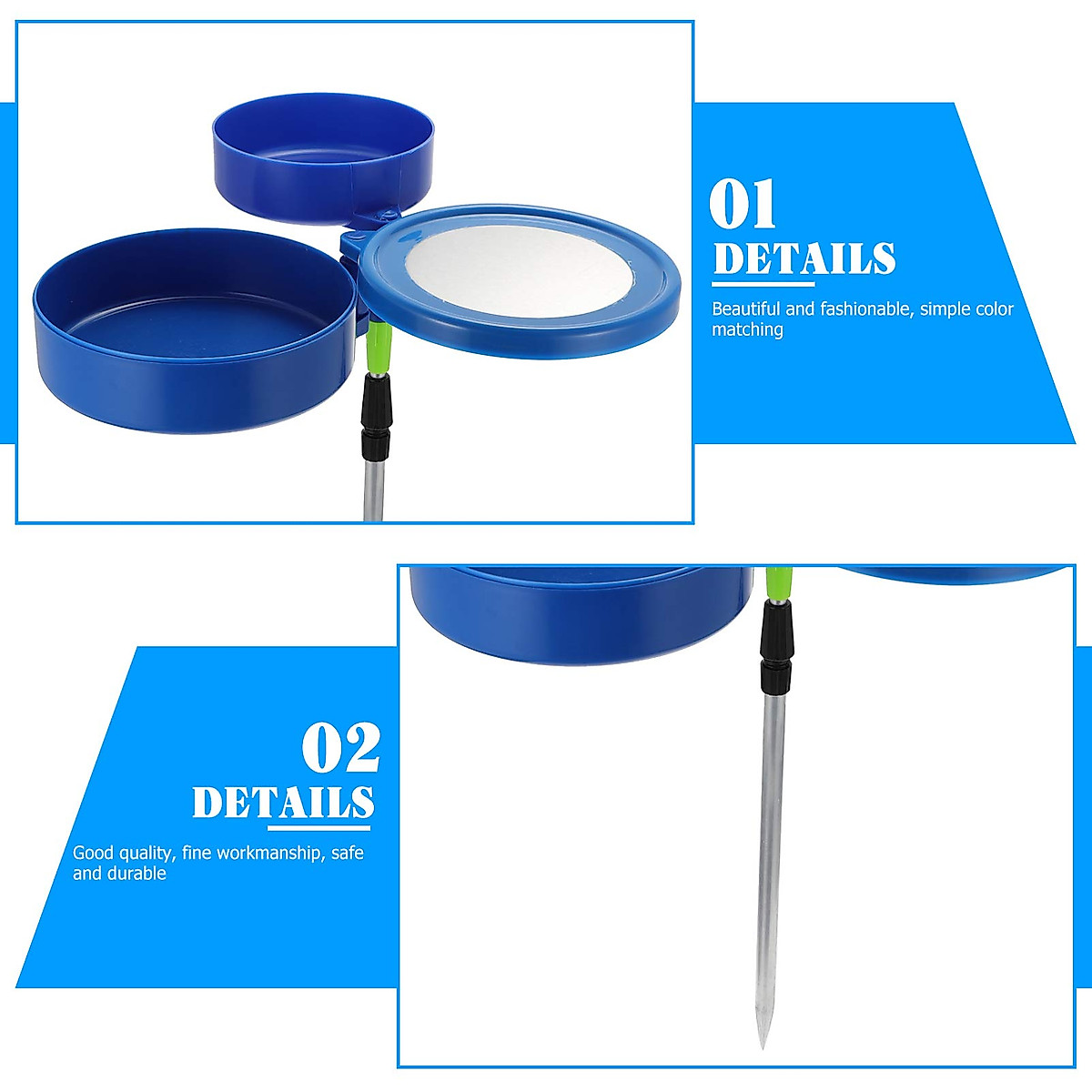 BESPORTBLE Box Bait Tray Bait Box Fishing Bait Storing Case Bait Hook Case Fishing Accessories Holder Fishing Lure Case Fish Tackle Storage Fishing Lure Hook Holder