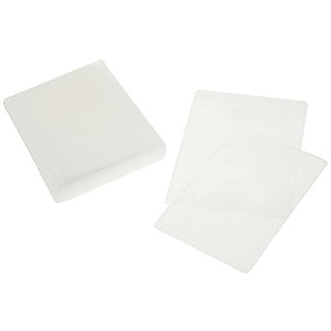 Atlantic 25 Pack Movie Sleeves - Clear Sleeve hold two discs each, Protects Discs Against Scratches and Dust