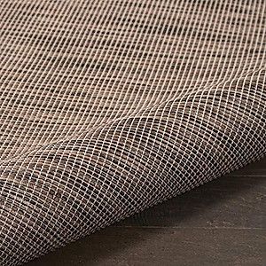 Nourison Positano Indoor-Outdoor Natural 8' x 10' Area Rug, Easy Cleaning, Non Shedding, Bed Room, Living Room, Dining Room, Backyard, Deck, Patio (8x10)