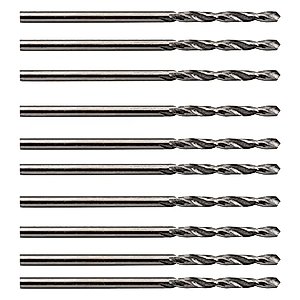 Utoolmart High Speed Steel Straight Shank Twist Drill Bits Set Power Tools Grinding Process 2.2mm Drill Diameter 10pcs
