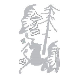 Sizzix Thinlits Dies Merry Moose by Tim Holtz, 7-Pack, Multicolor