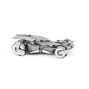 Fascinations Metal Earth Batman v Superman Batmobile 3D Metal Model Kit Bundle with Tweezers
