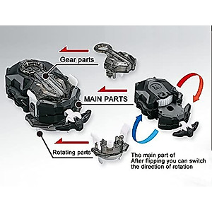 Bey Battle Burst Gyro Blade Toy Set Gift with Portable Box 12 Spinning Tops 2 Two-Way Launcher Metal Fusion Attack Top Battling Game Gift for Boys Children Kids