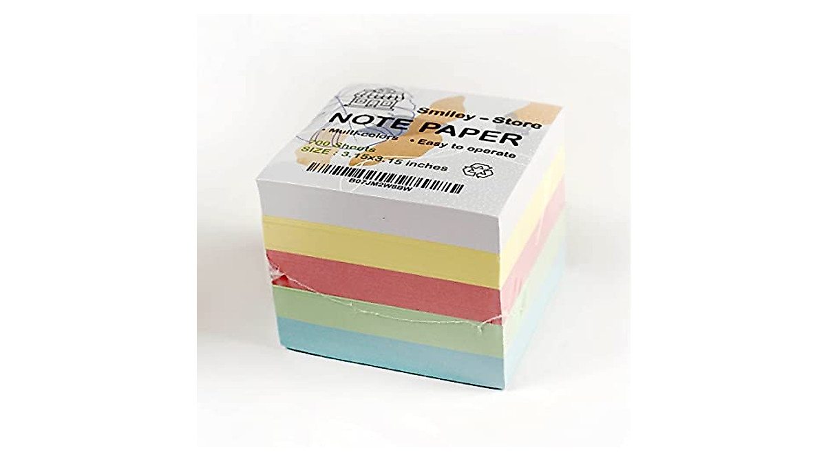 Colorful Blank Notes Paper - 700 Sheets in 5 Colors