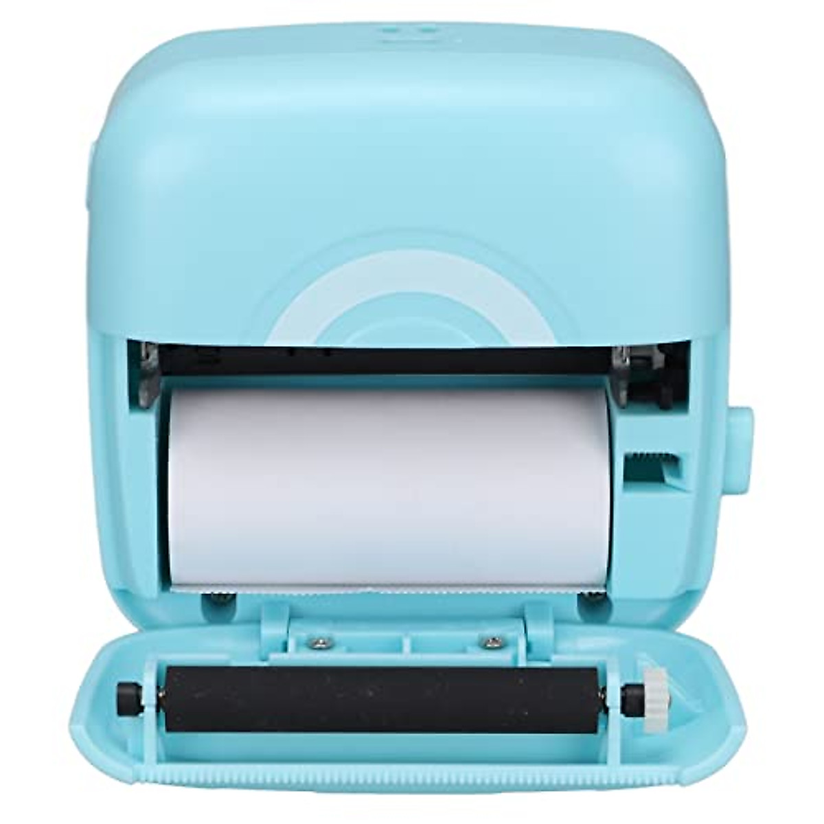 EBTOOLS Pocket Phone Printer, 200DPI Mini Portable Thermal Printing Machine, Black and White, with Printing Paper, for Picture, Memo, Blessing, Schedule, Label(Blue)