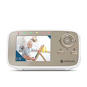 Motorola VM483 - HD 1080p 2.4ghz Wireless 1000ft Range Baby Monitor W/ 2.8" Color Screen & 2-Way Audio - Indoor & Outdoor Usage, Remote Pan-Tilt-Zoom, Room Temp, & Infrared Night Vision